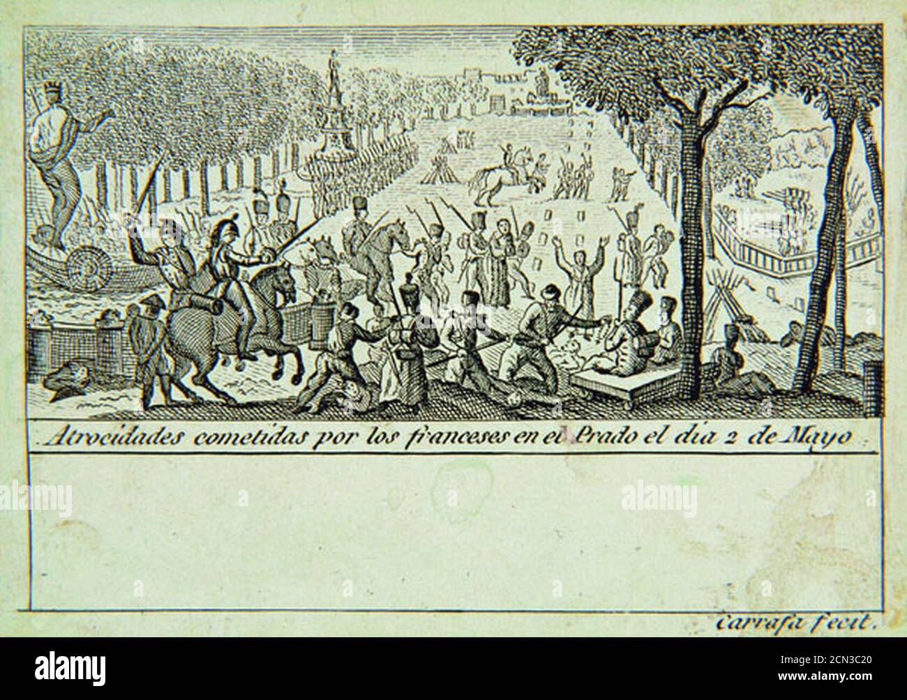Juan carrafa-atrocidades cometidas por los franceses en el Prado el día ...
