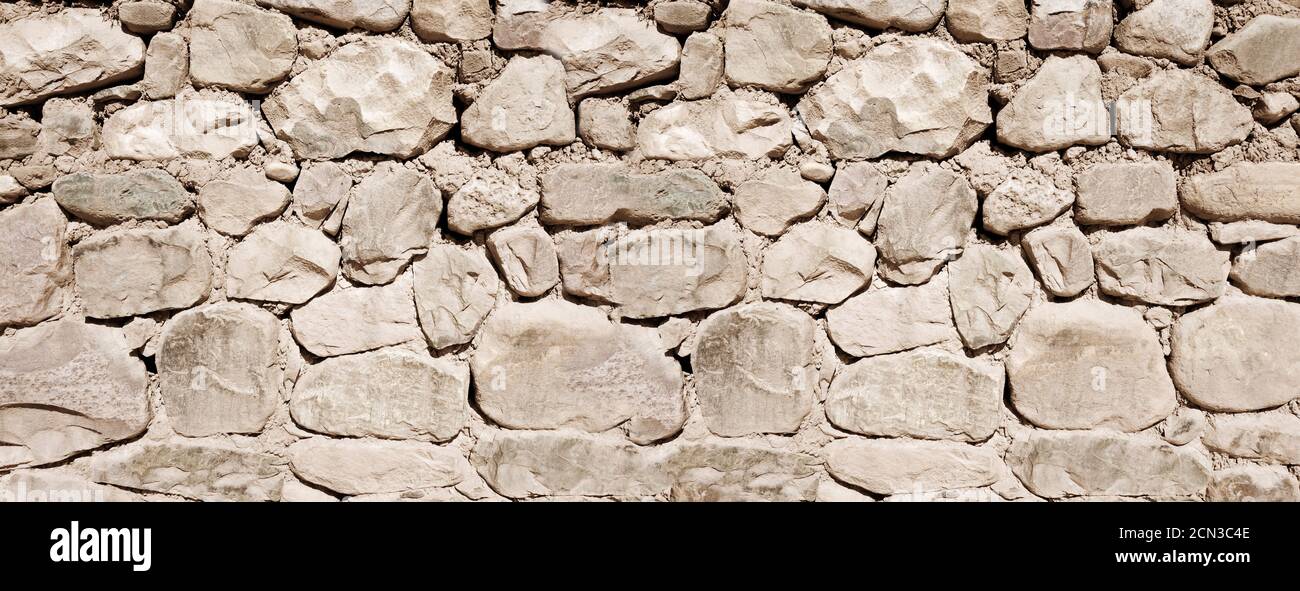 Old stone wall banner texture Stock Photo - Alamy
