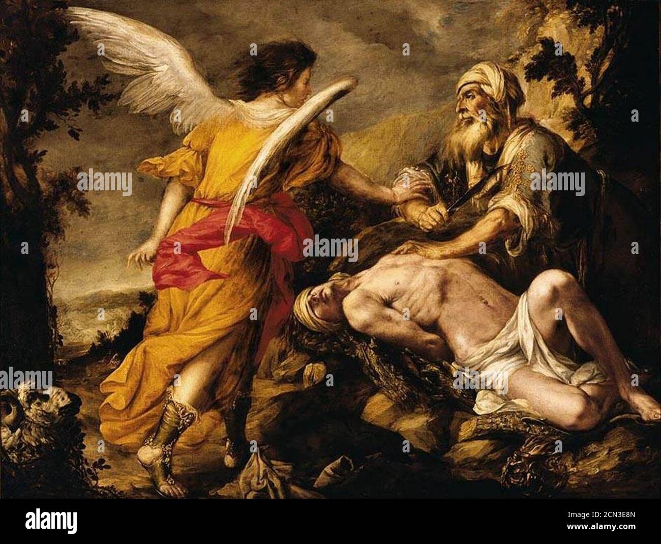 Juan de Valdés Leal , Sacrifice of Isaac 01 Stock Photo - Alamy