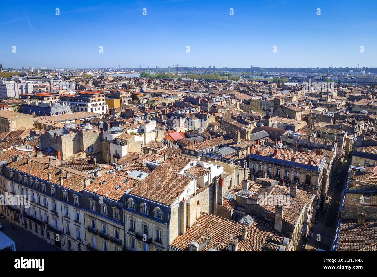 Bordeaux france city aerial hi-res stock photography and images - Alamy