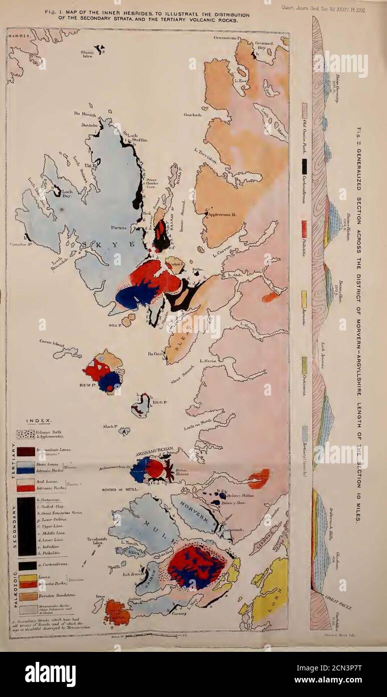Inner hebrides map hi-res stock photography and images - Alamy