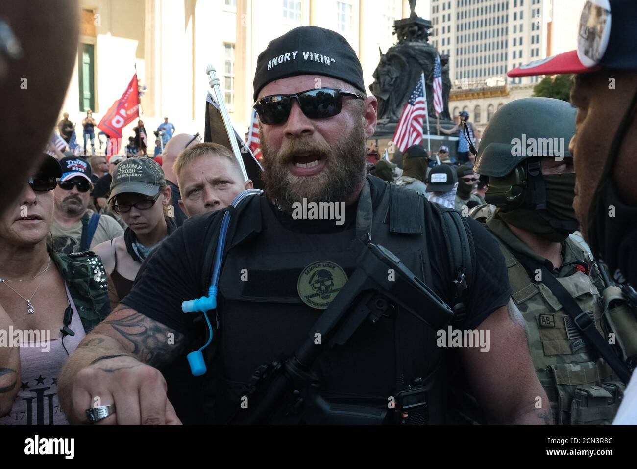 Louisville, KY, USA. 5th Sep, 2020. Dylan Stevens of the Angry Viking ...