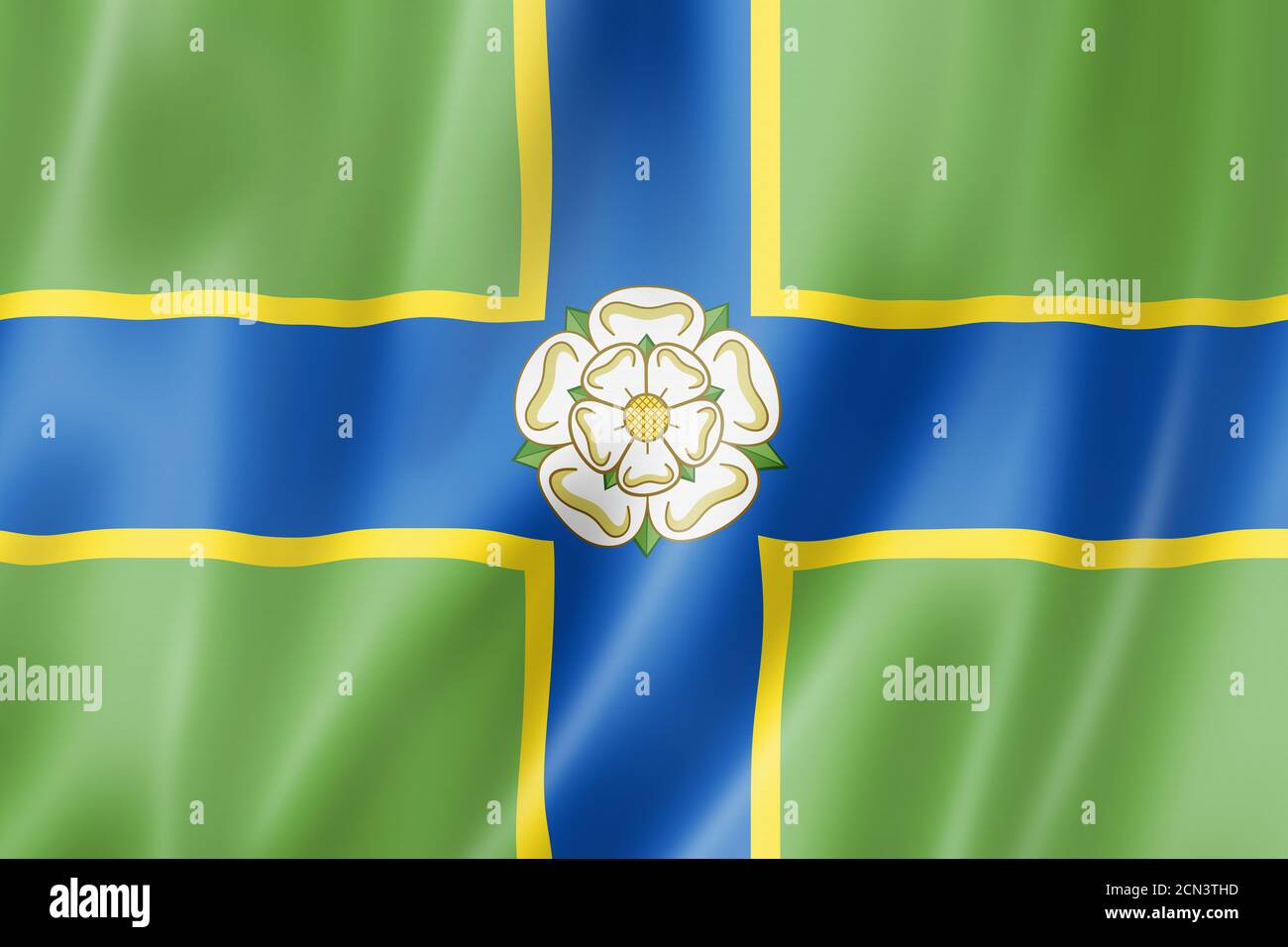 North Riding of Yorkshire County flag, UK Stock Photo - Alamy