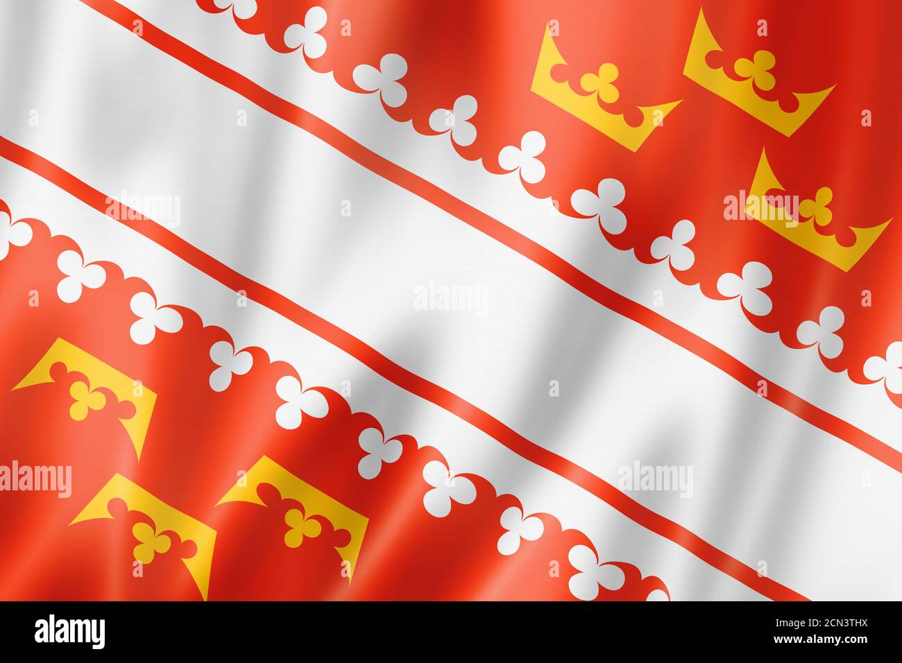 Alsace Region flag, France Stock Photo - Alamy