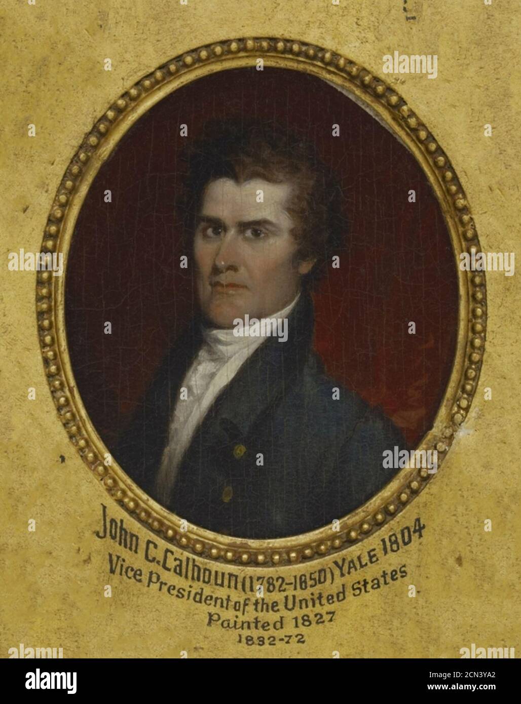 John C Calhoun painted by John Trumbull 1827 Stock Photo - Alamy