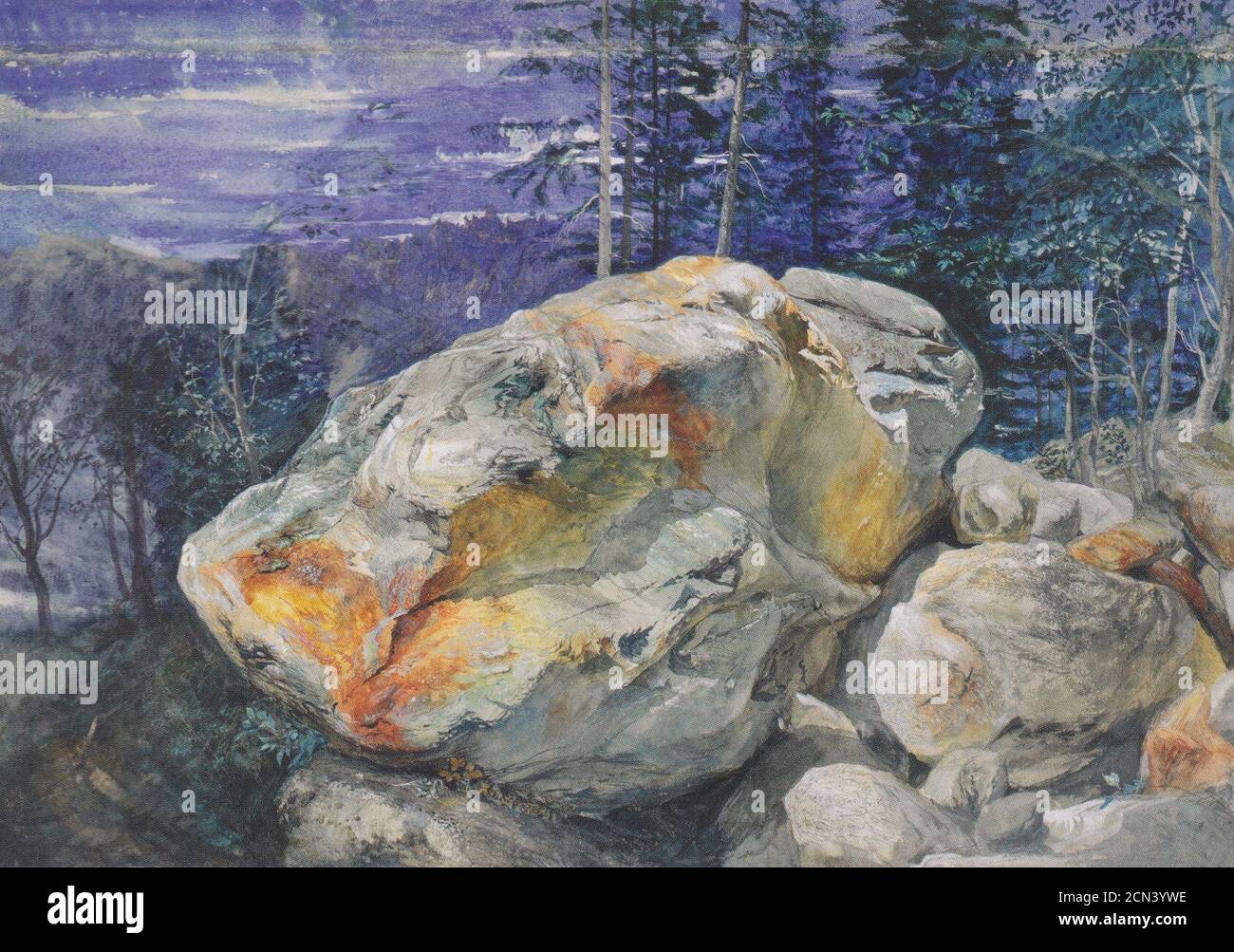John Ruskin - Fragments of the Alps Stock Photo - Alamy