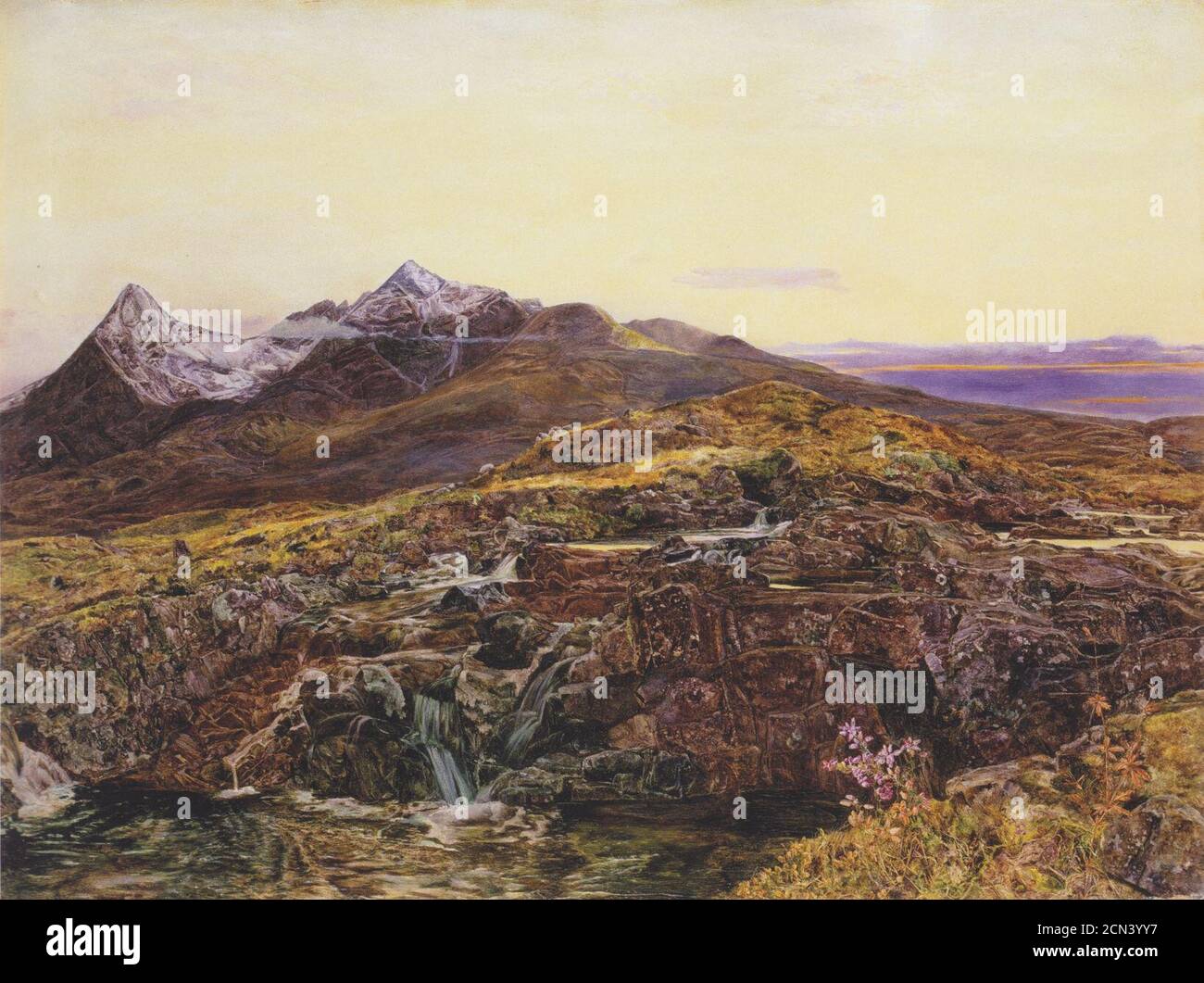 John William Inchbold - The burn, November - the Cucullan Hills Stock ...