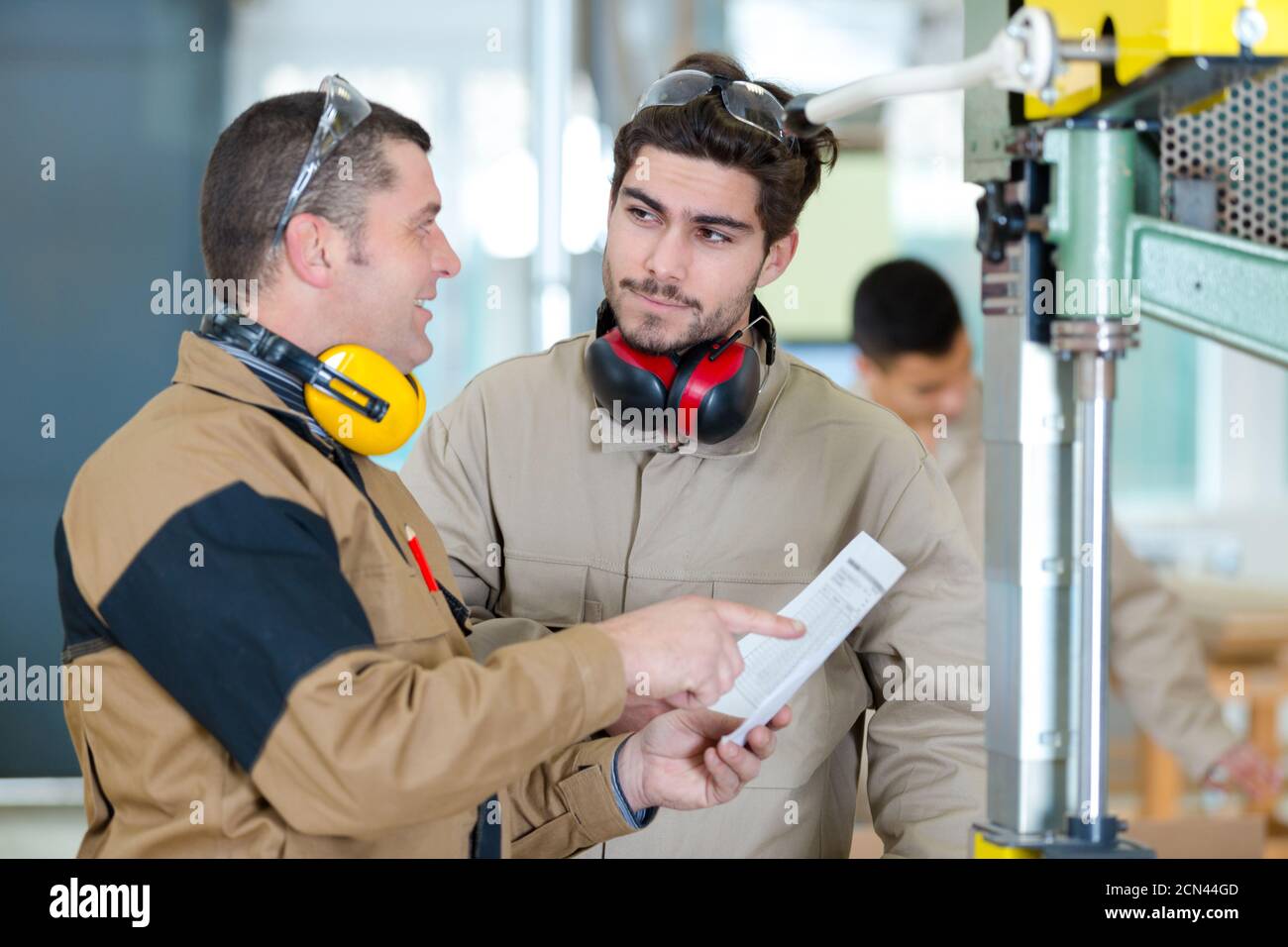 working on a milling machine Stock Photo - Alamy