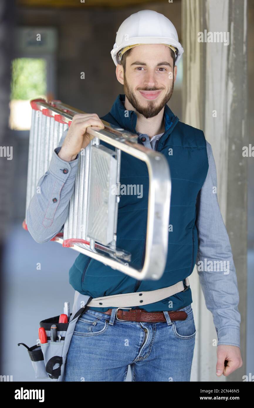 Man ladder kitchen hi-res stock photography and images - Alamy
