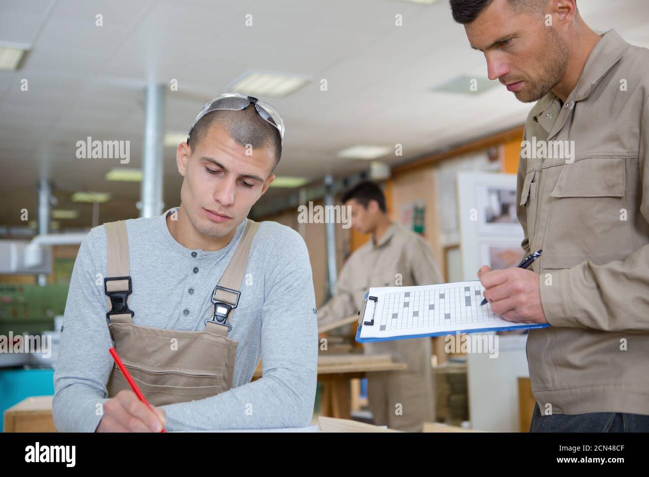 School students learning a trade hi-res stock photography and images ...
