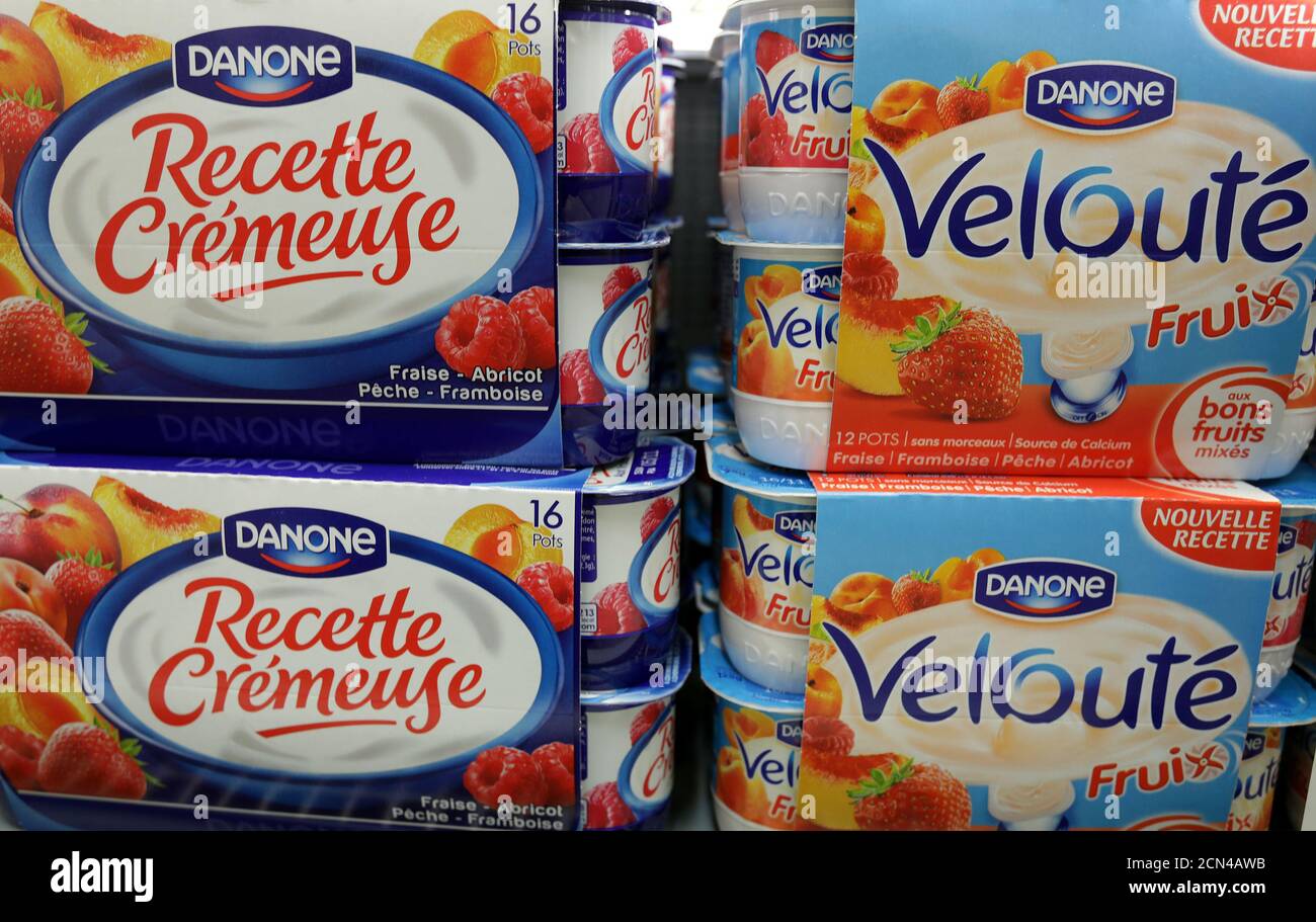 Danone yoghurt hi-res stock photography and images - Alamy