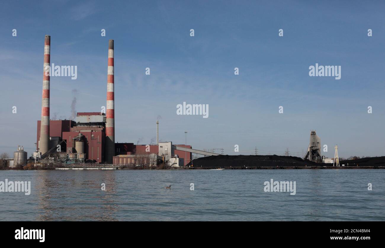 Coal fired power plant detroit hi-res stock photography and images - Alamy
