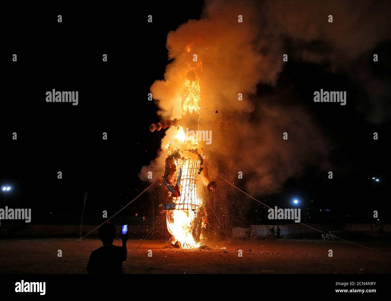 Dussehra ravana burning hi-res stock photography and images - Alamy