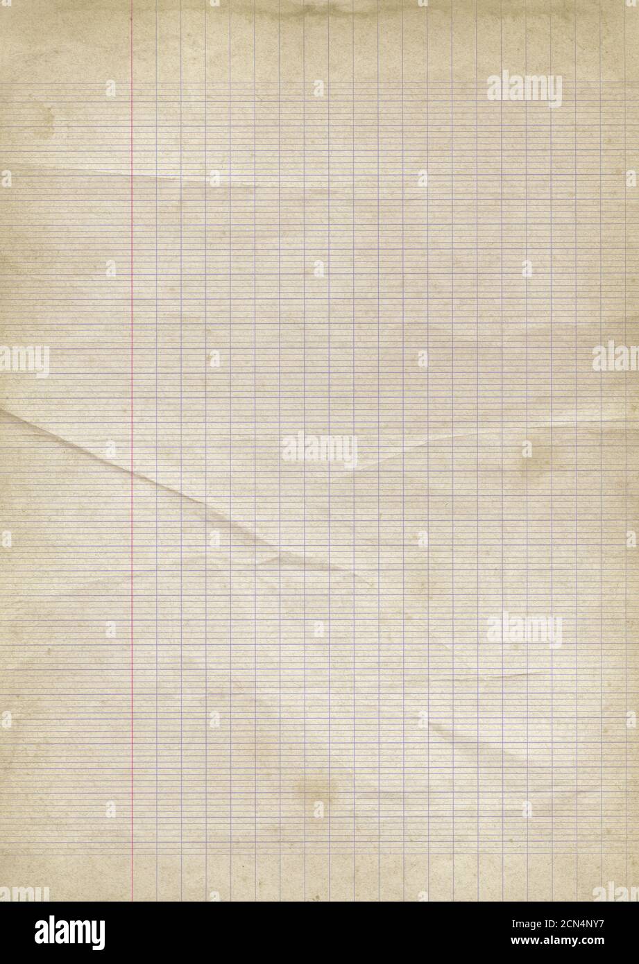 Old worn lined paper texture background Stock Photo - Alamy