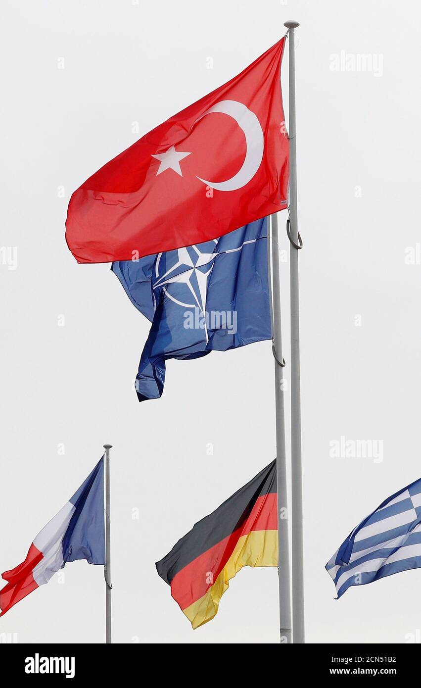 Alliance europe nato flags hi-res stock photography and images - Alamy