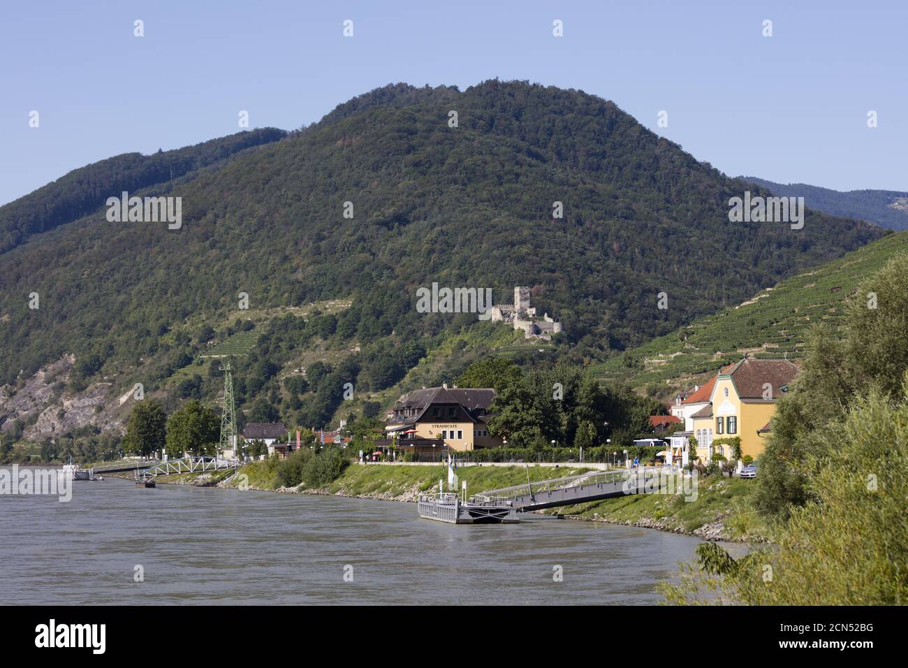 View to Spitz at the Danube river, Wachau Stock Photo - Alamy