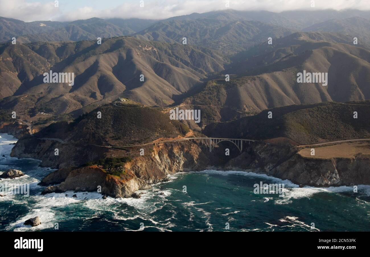Highway 1 big sur aerial hi-res stock photography and images - Alamy