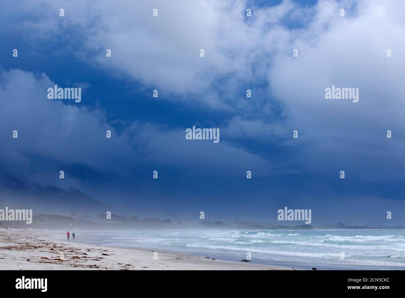 Storm over Denison Beach on Tasmania's east coast Stock Photo - Alamy