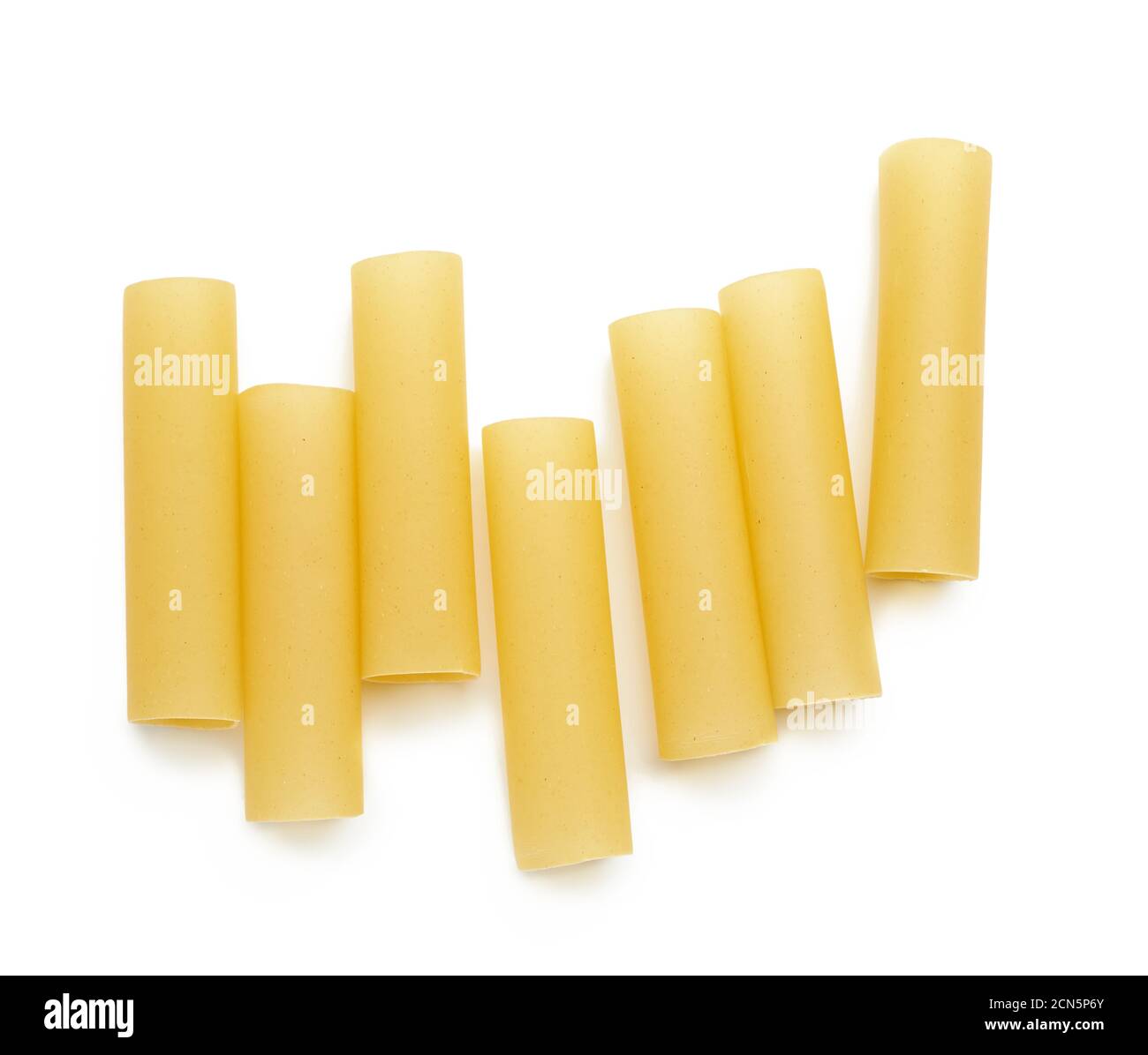 raw cannelloni pasta isolated on white background Stock Photo - Alamy