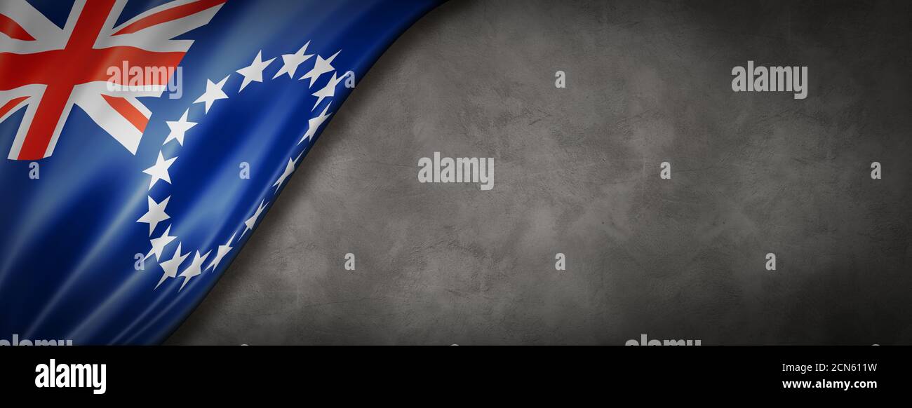 Cook islands 3d flag hi-res stock photography and images - Alamy
