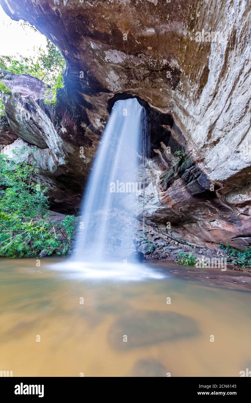 Amazing Thailand the hole waterfall shape heart .Sangchan waterfall ...
