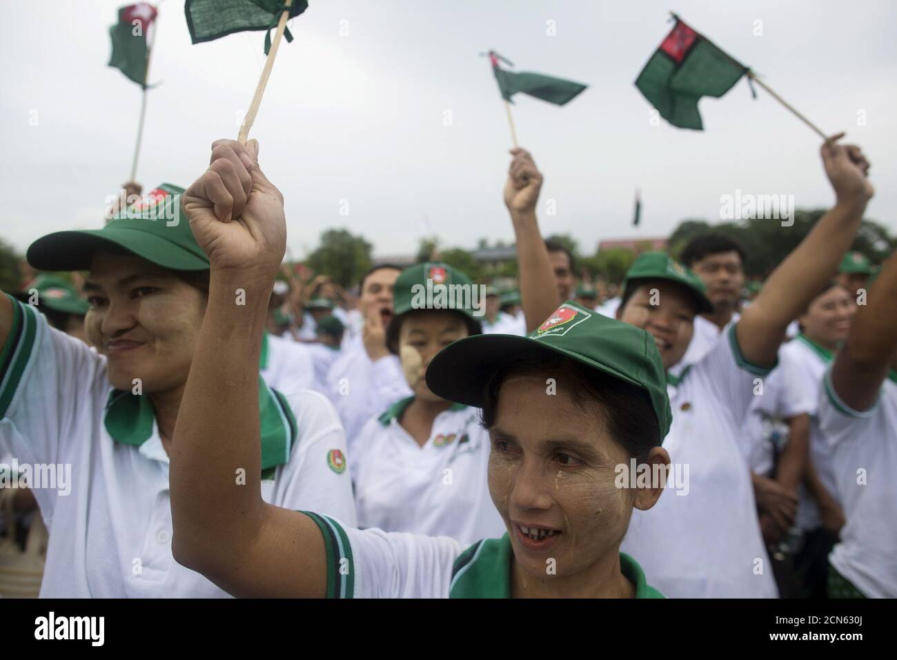 Wave myanmar flags hi-res stock photography and images - Alamy