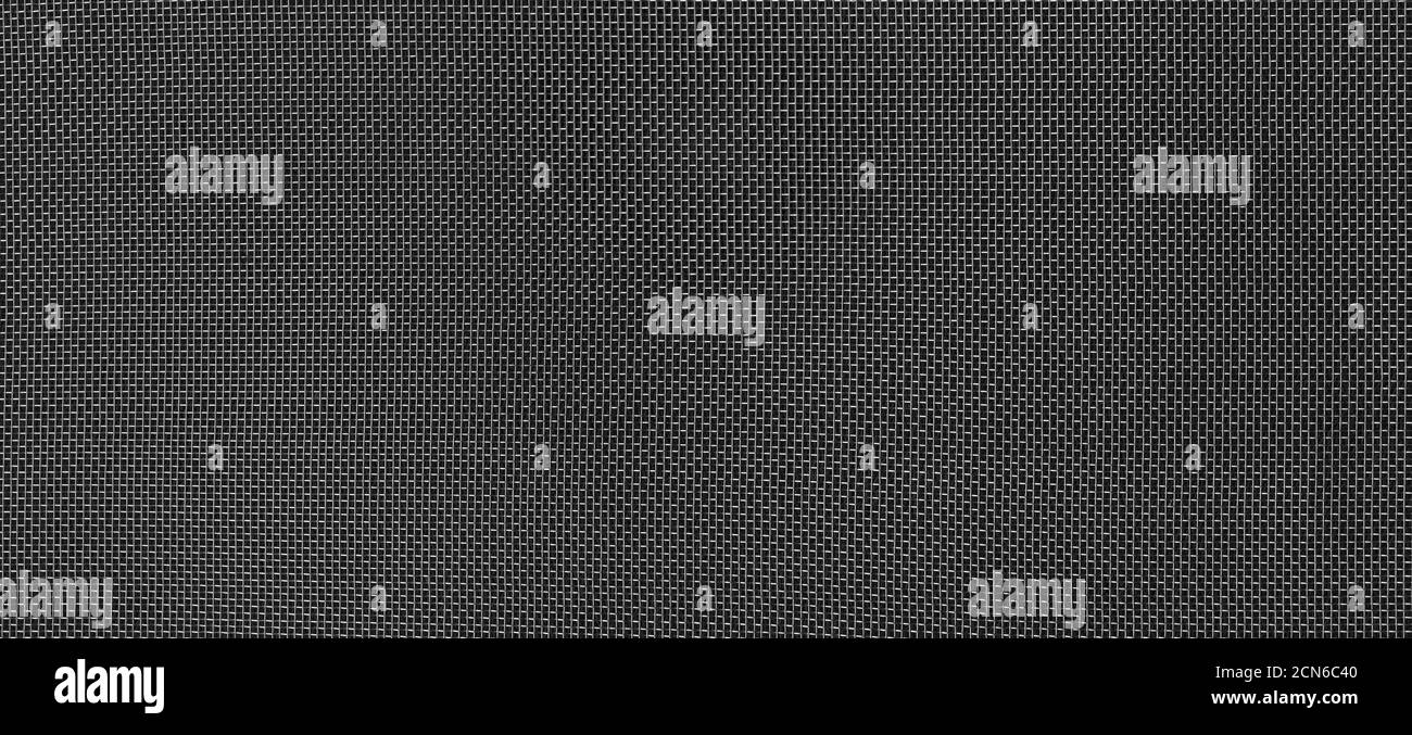 Metal grid texture on a black background Stock Photo - Alamy