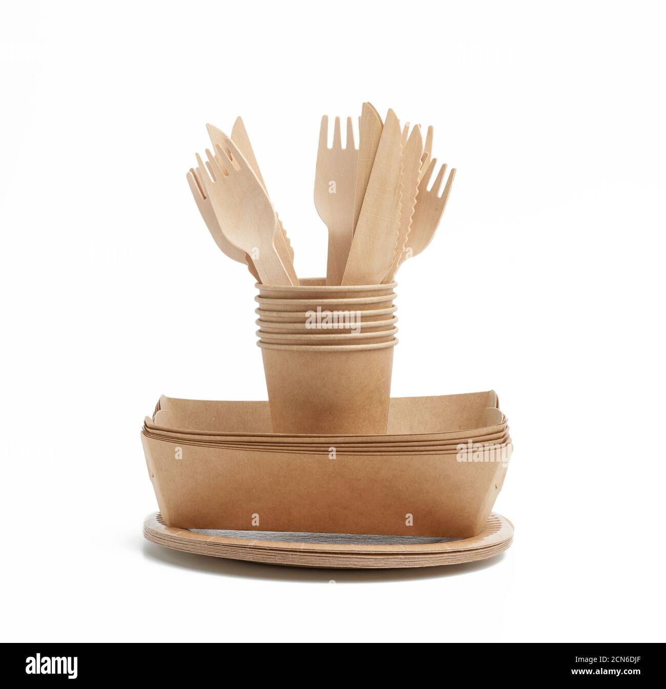 Empty paper cutlery box Cut Out Stock Images & Pictures - Alamy