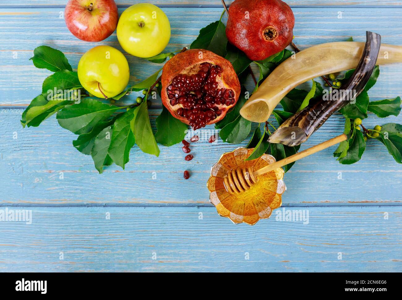Beautiful composition for rosh hashanah and yom kippur jewish holiday ...
