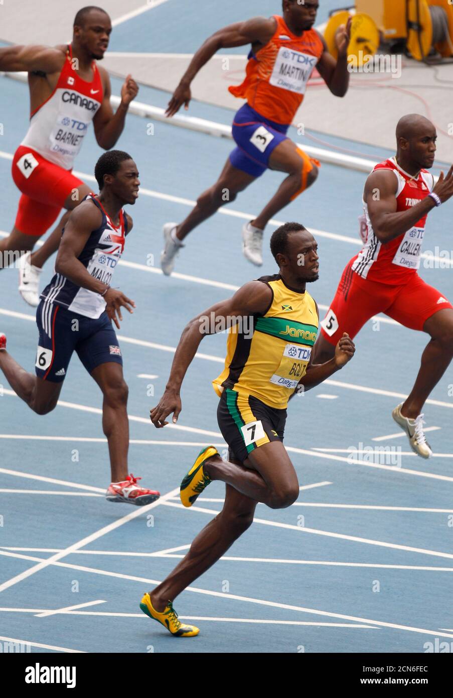 Usain bolt of jamaica sprints hi-res stock photography and images - Alamy