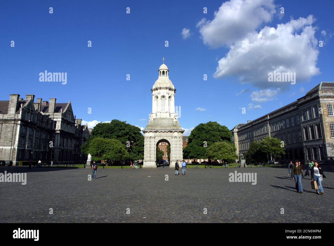 Trinity College Bell Tower Stock Photo - Alamy