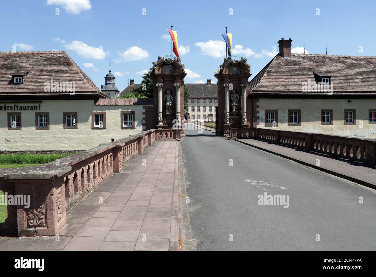 UNESCO world cultural heritage castle and former monastery Corvey Stock ...