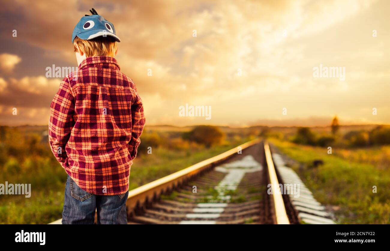 Boy in hat hi-res stock photography and images - Alamy
