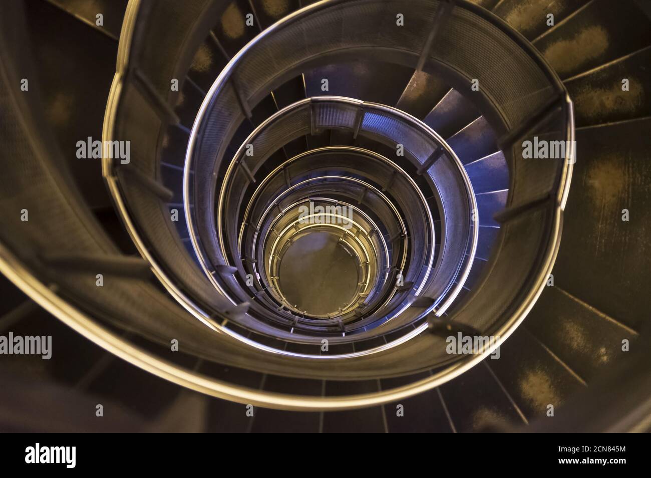 Spiral staircase in an old tower Stock Photo - Alamy