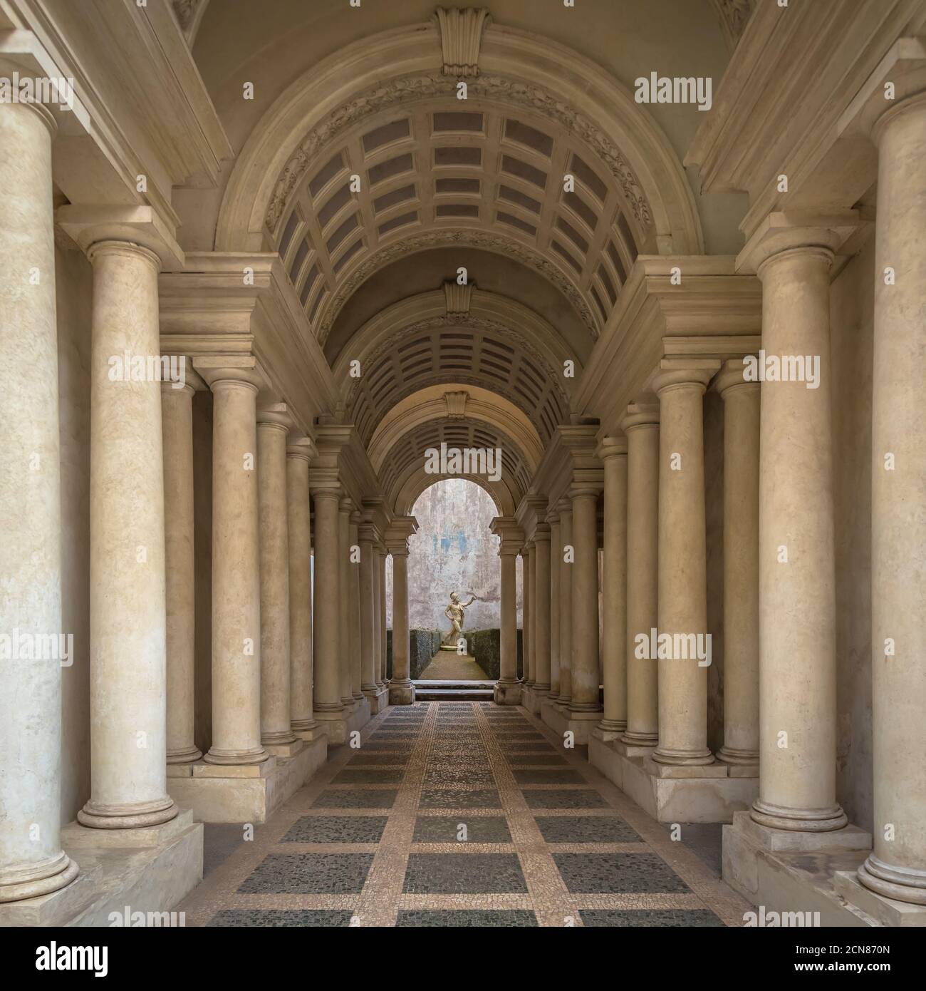 Luxury palace with marble columns in Rome Stock Photo - Alamy