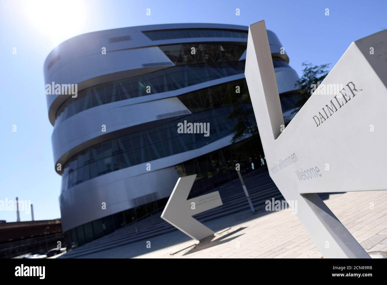Headquarters mercedes benz stuttgart hi-res stock photography and ...