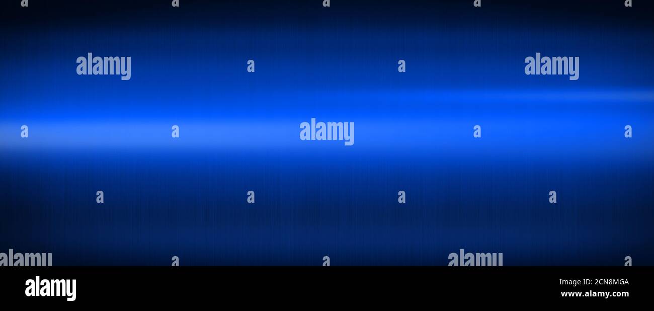 Blue shiny brushed metal. Banner background texture Stock Photo - Alamy