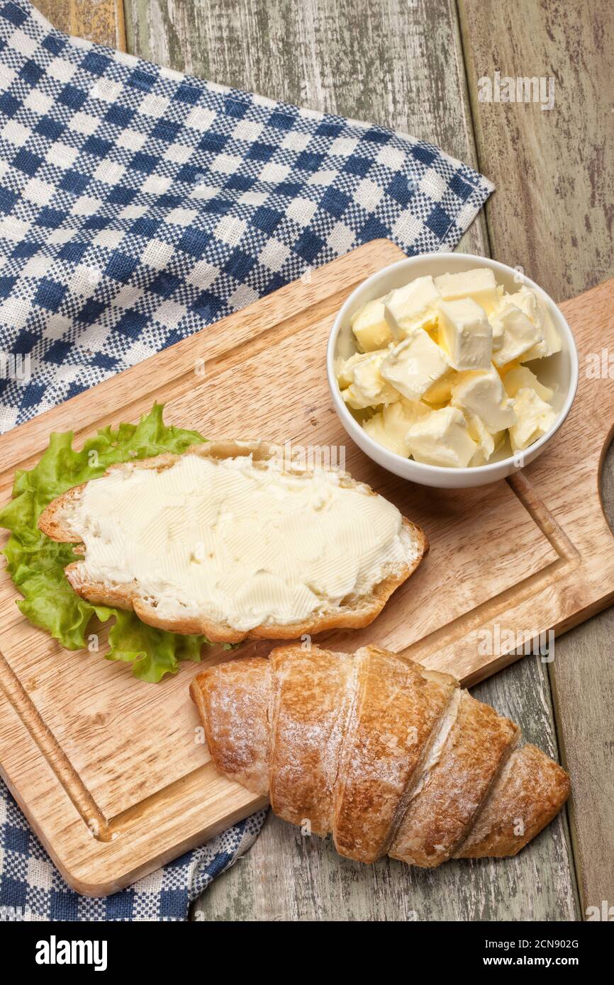 Bread And Butter Stock Photo - Alamy