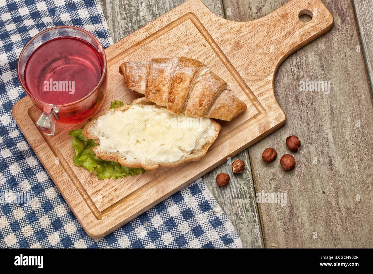 Croissant tea hi-res stock photography and images - Alamy