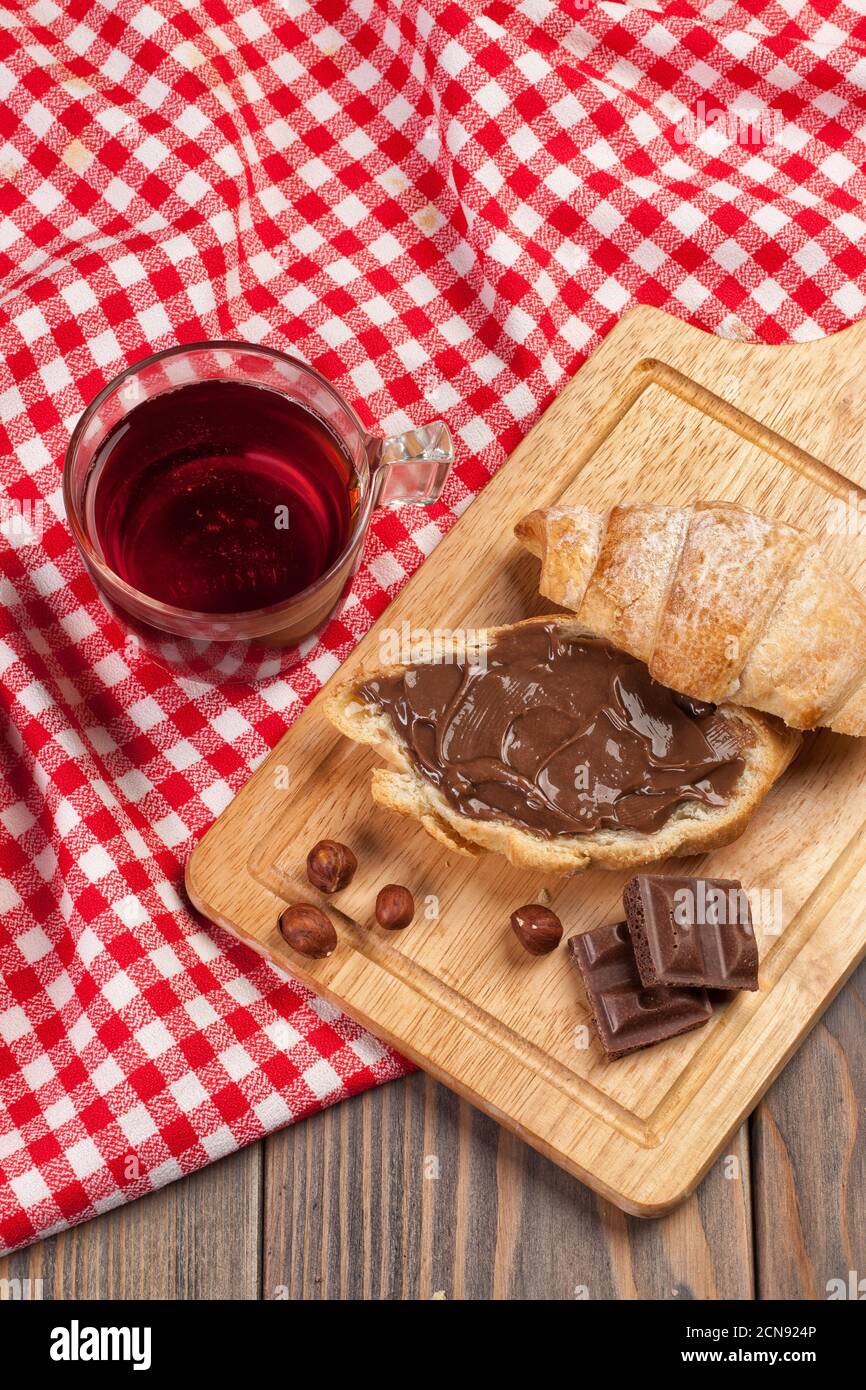 Croissant tea hi-res stock photography and images - Alamy