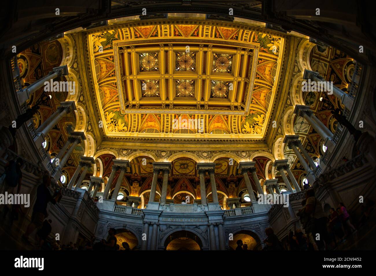 United States Capitol ceiling painting of the (United States Capitol ...