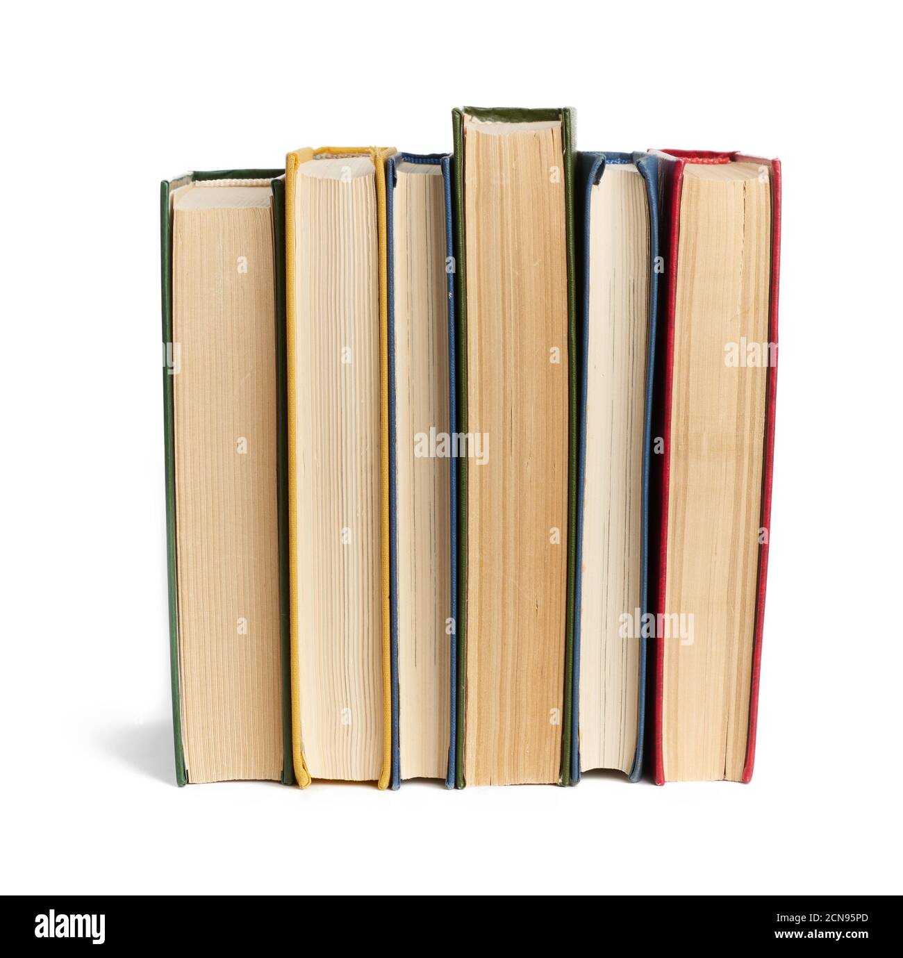stack of various books, items are isolated on white background Stock ...