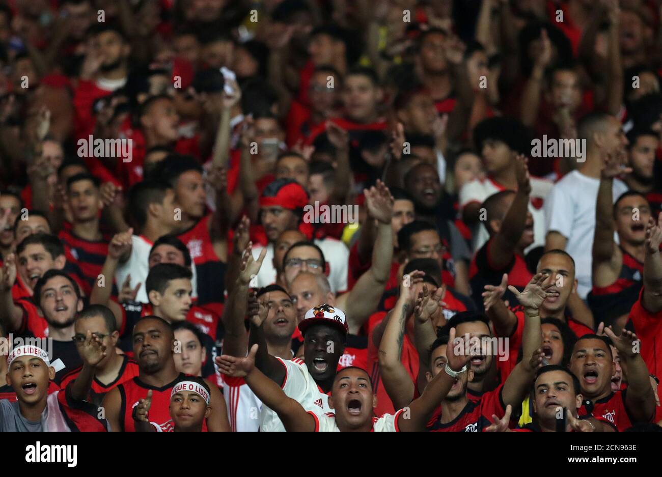 Flamengo’s football team fans hi-res stock photography and images - Alamy