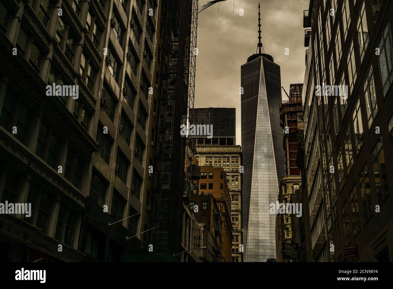 Streets of New York Lower Manhattan Stock Photo - Alamy