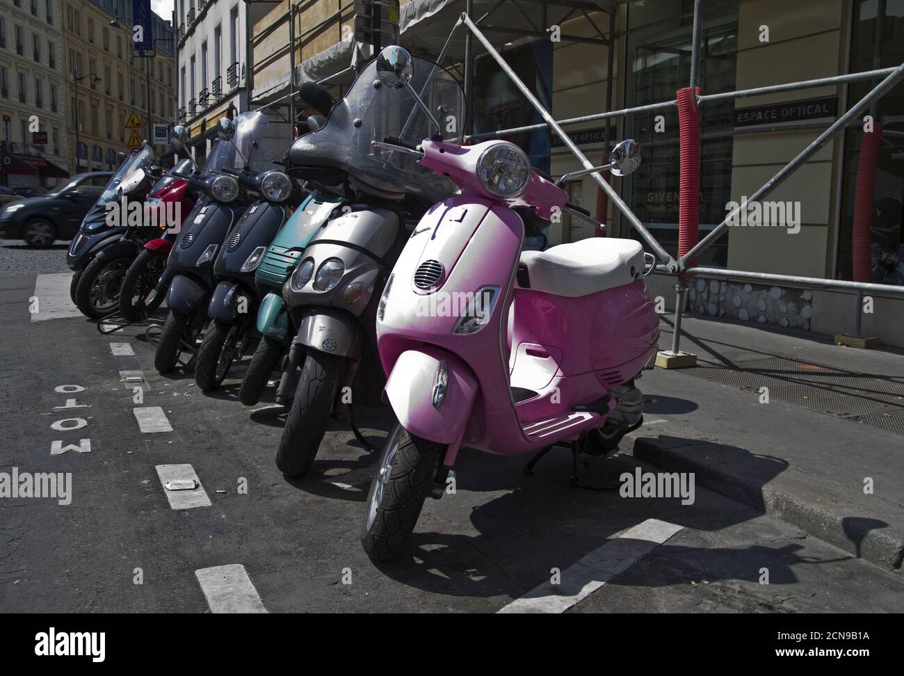 Pink Moped High Resolution Stock Photography and Images - Alamy
