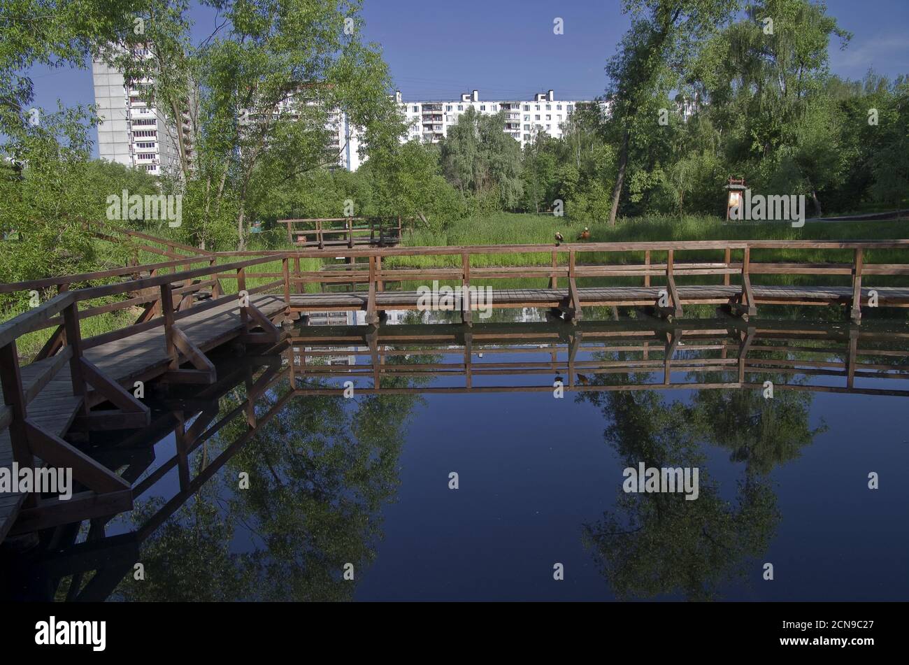 Pond city hi-res stock photography and images - Alamy