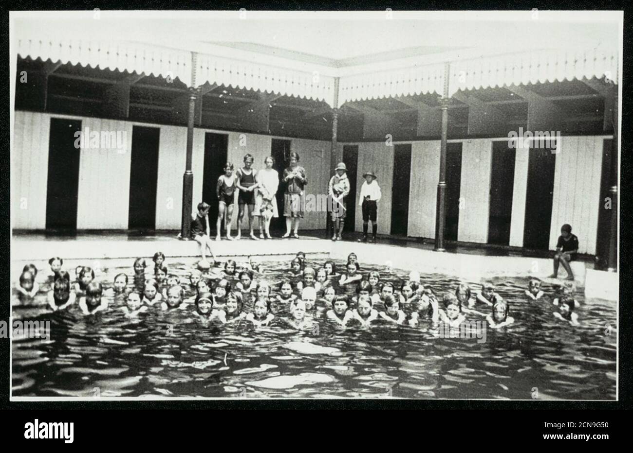 Swimming lesson retro hi-res stock photography and images - Alamy