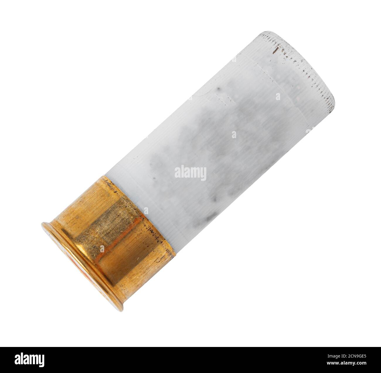 Shotgun shell cartridge isolated on white background Stock Photo - Alamy