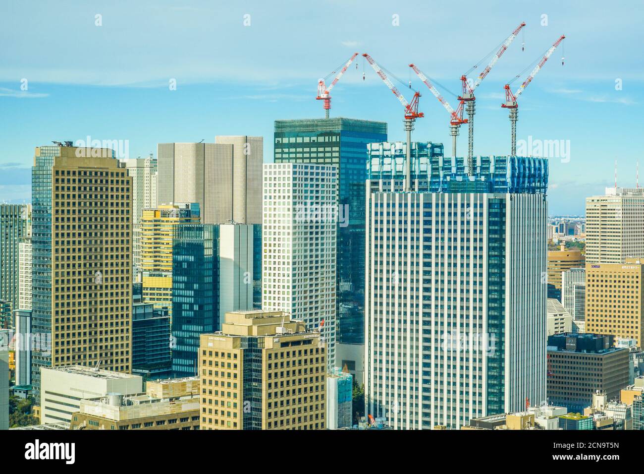 Tokyo skyline seen from the Tokyo Tower Observatory Stock Photo - Alamy