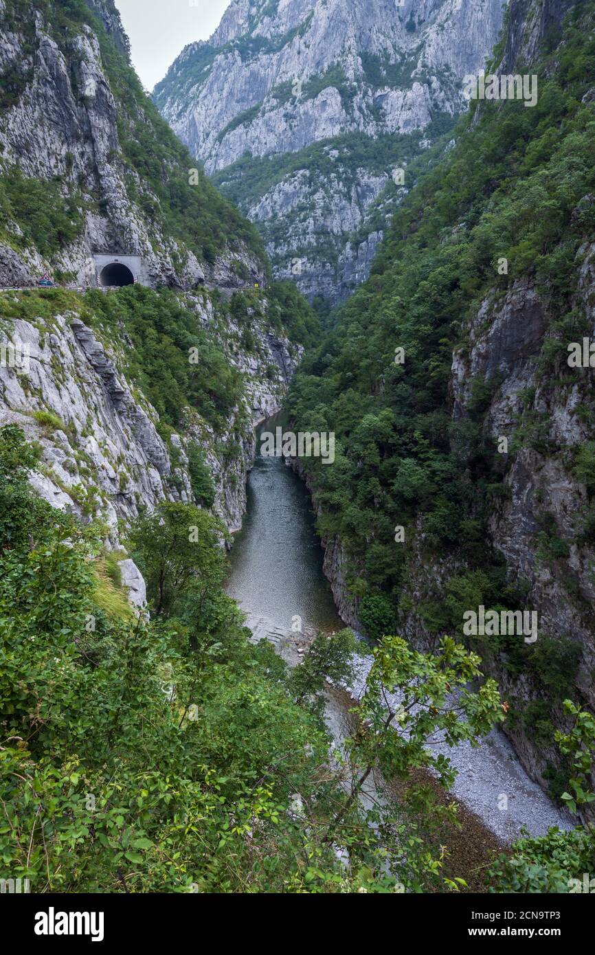 Summer mountain Moraca River Canyon, Montenegro Stock Photo - Alamy